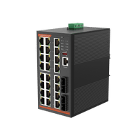 24 Port Managed Rugged PoE Switch | DIN Rail Mount