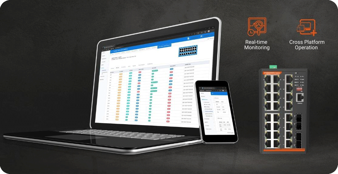 28 Port DIN Rail Industrial Ethernet Switch | Industrial Network